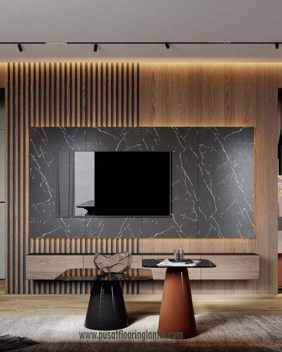 Ciptakan Estetika Ruangan Menggunakan Backdrop TV | Pusatflooringlantai.com